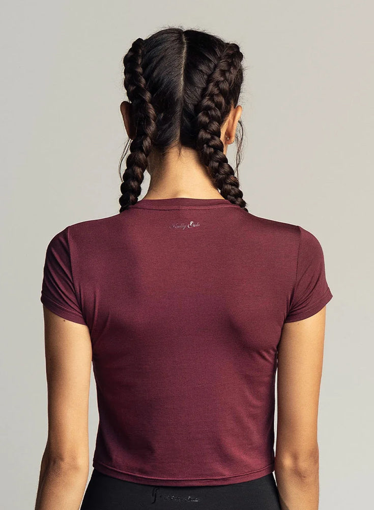RS x KELLY GALE COLLECTION - KELLY TOP BORDEAUX – TennisHub